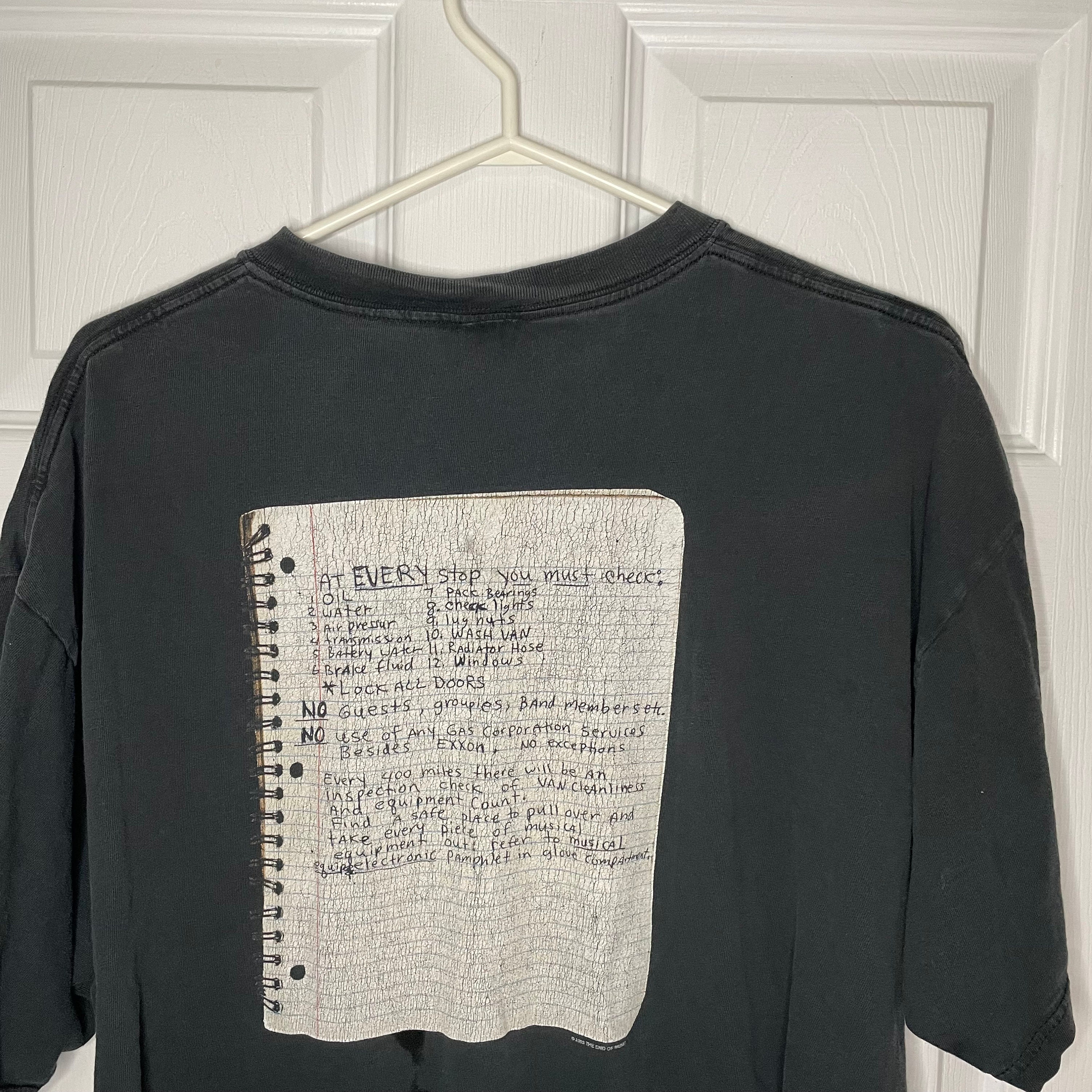 Vintage Nirvana 2003 Double Face Ghost Notebook Tour 100 Vintage Nirvana 2003 Double Face Ghost Notebook Tour 100