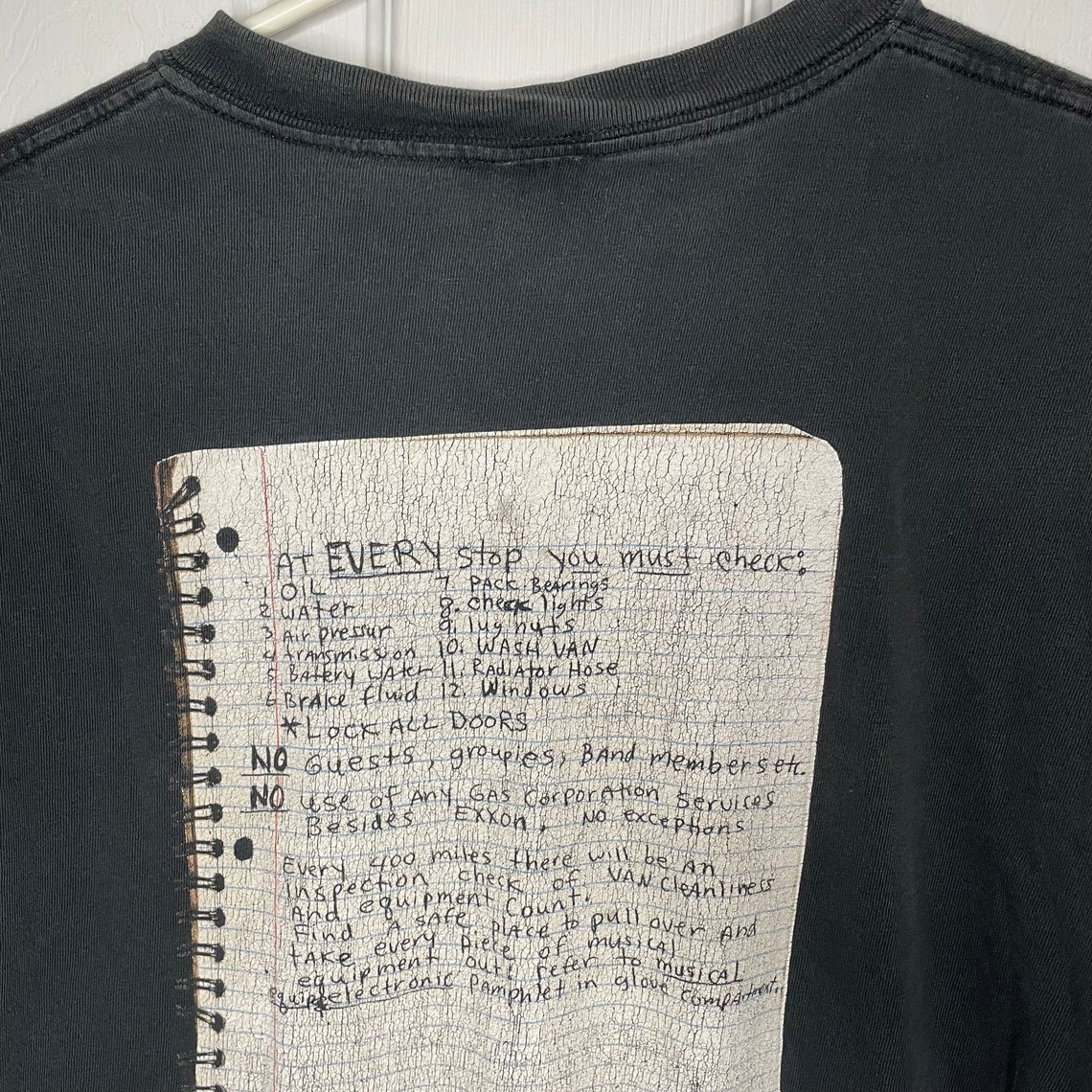 Vintage Nirvana 2003 Double Face Ghost Notebook Tour 100% Cotton Shirt ...