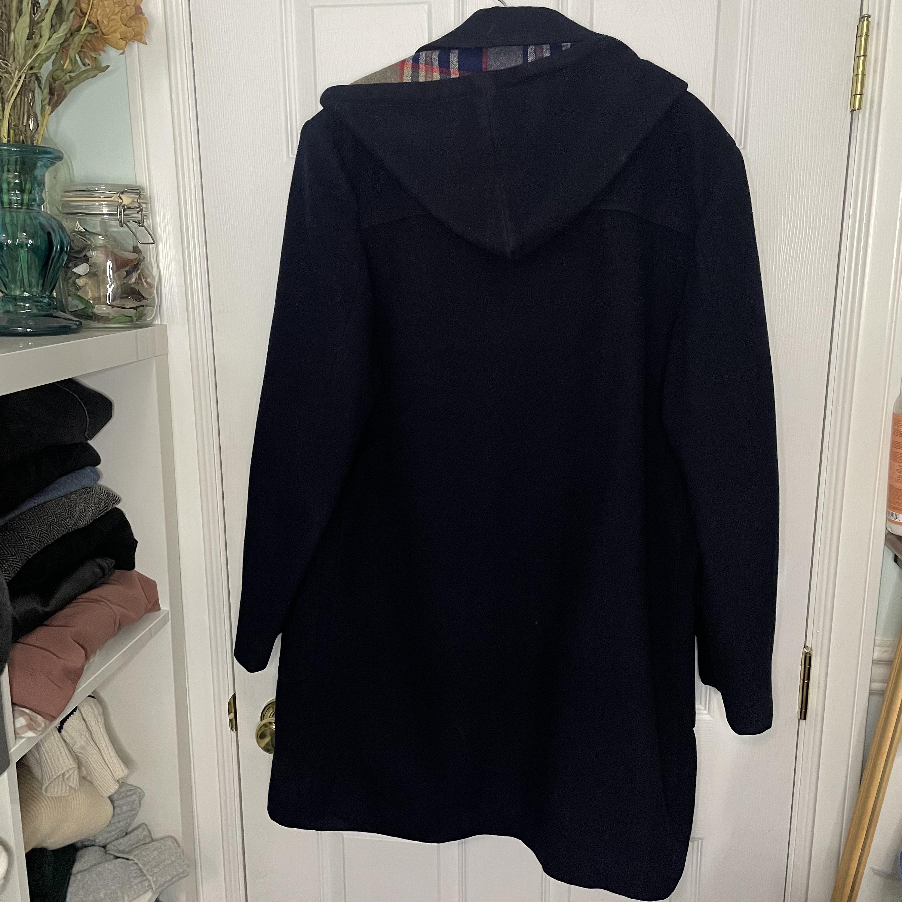 Utex Vintage Wool Navy Blue Toggle Duffle Coat Large - Etsy