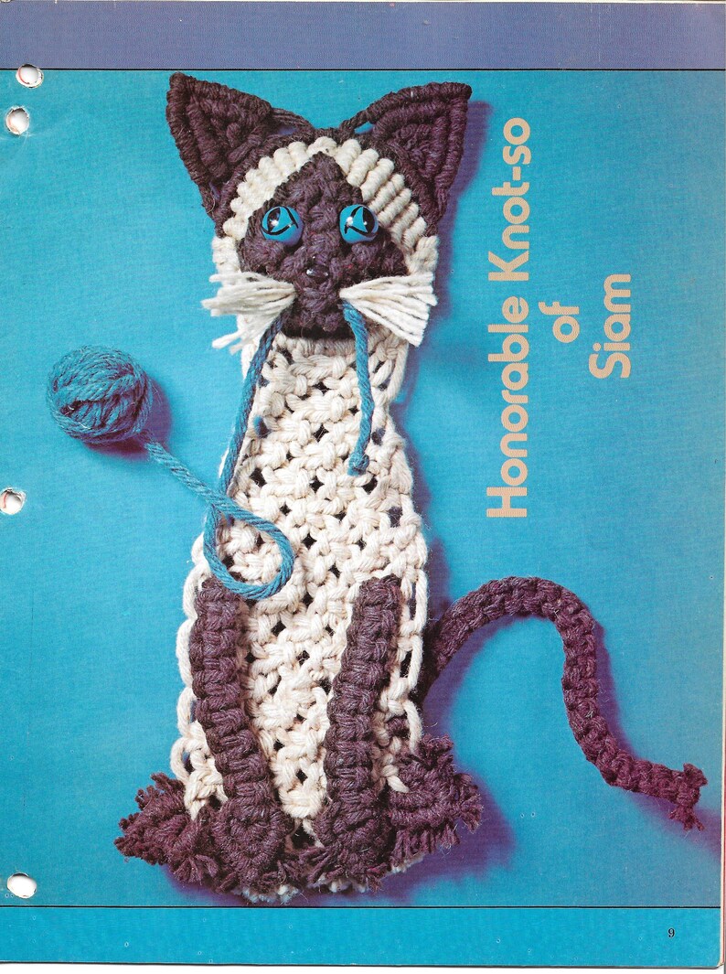 Macrame Pattern, Macrame Cat, Macrame Wall Art, Digital, Instant ...