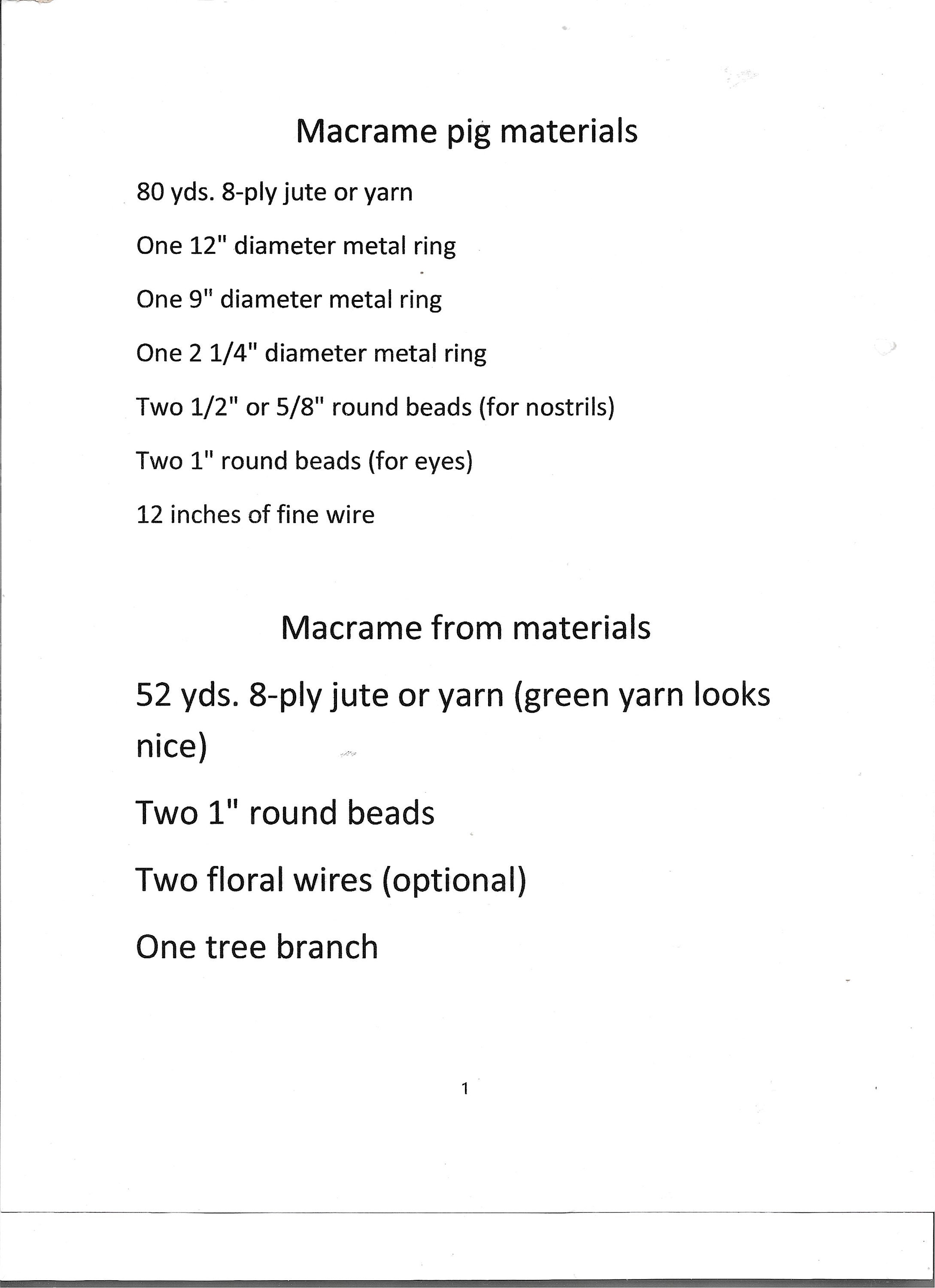 Macramé Frog Pattern, Macramé Pig, Macramé Animal, Children's Gift ...