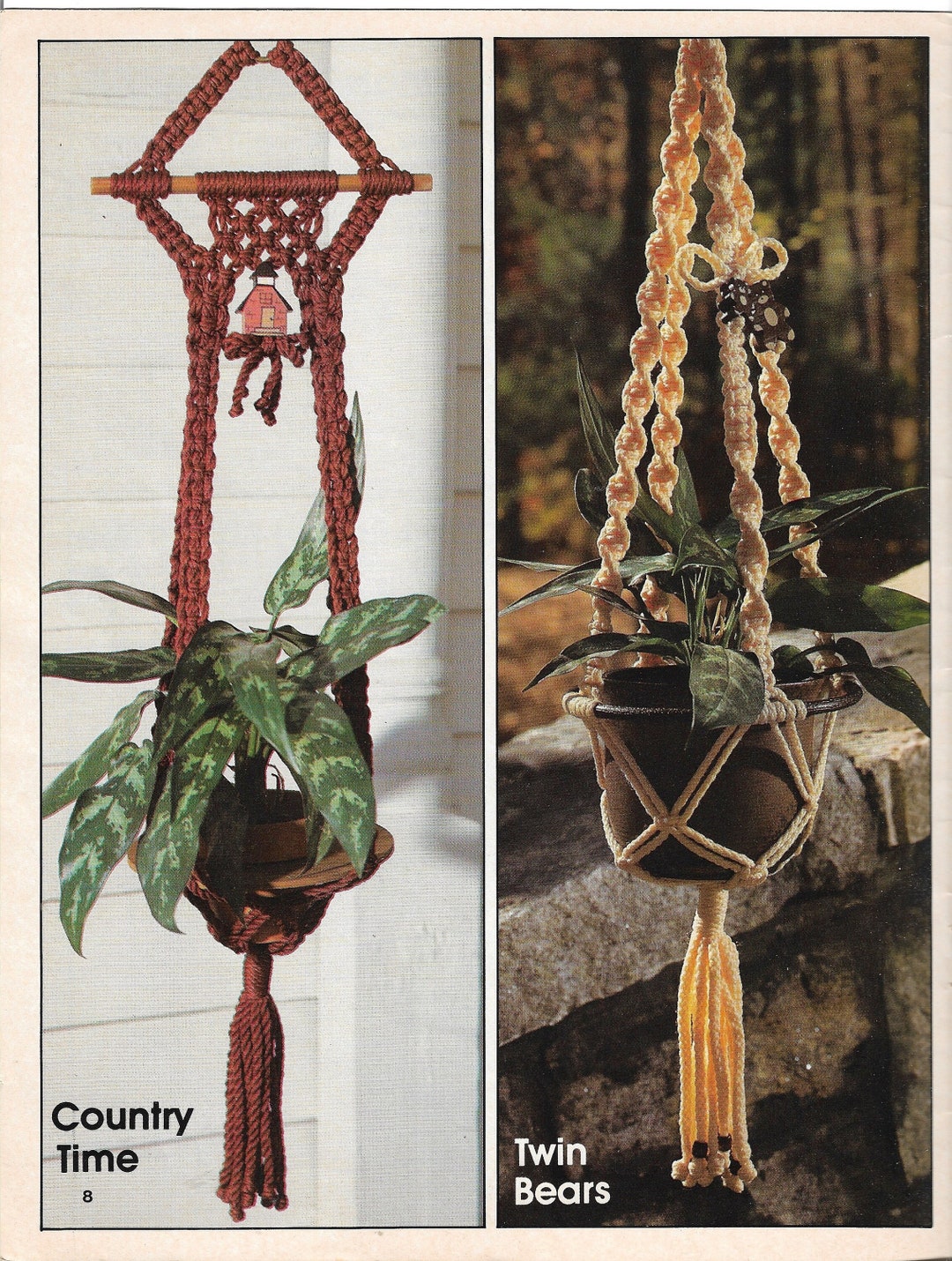 Macrame Plant Hanger Patterns, , Digital Pattern, Farmhouse Décor ...