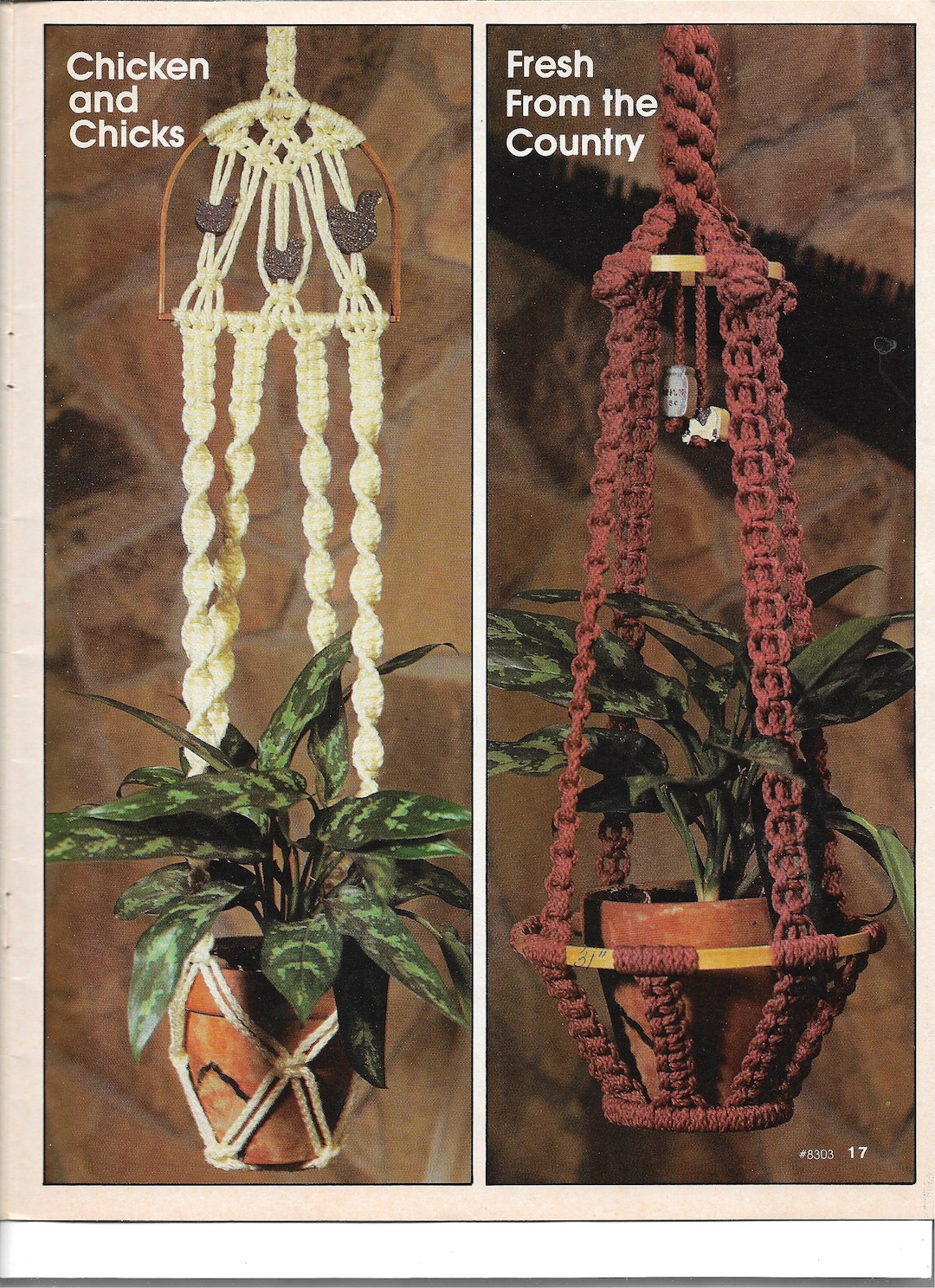 Macramé Plant Hanger Pattern, 2 Patterns, Macramé Tutorial, Farmhouse ...