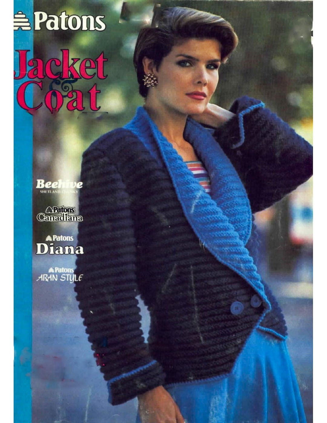 Vintage Jacket Knitting Pattern, Women's Sweater Jacket Pattern ...