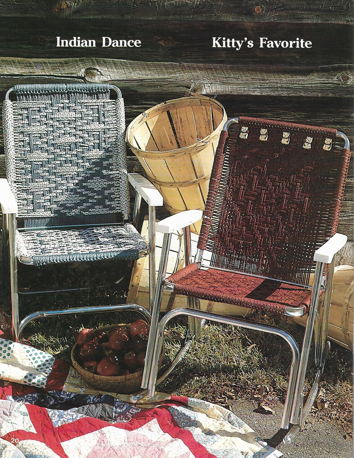 Macrame Chairs Pattern, PDF, Patio Lawn Chair Pattern, Vintage Macrame ...