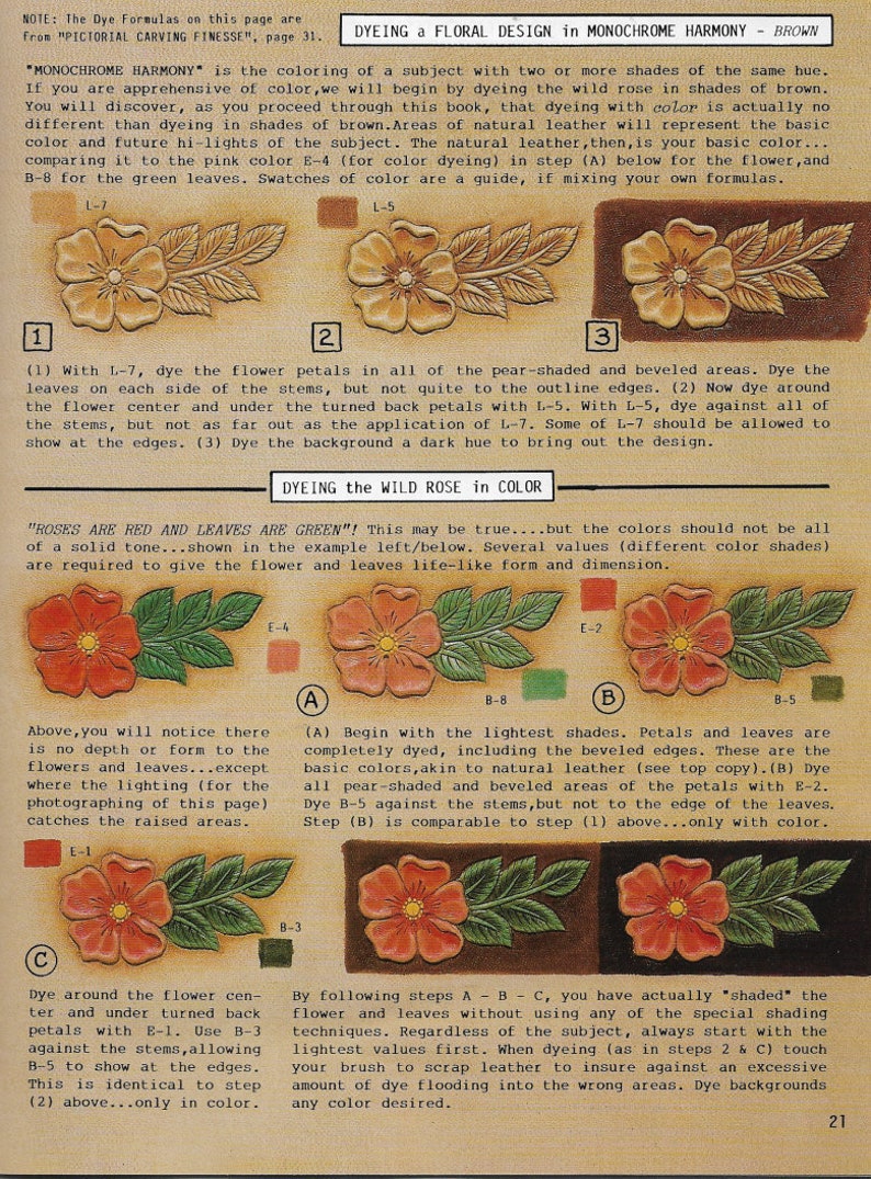 Leatherwork, Coloring Leather, Leather Tutorial, Learn Leather, Digital ...
