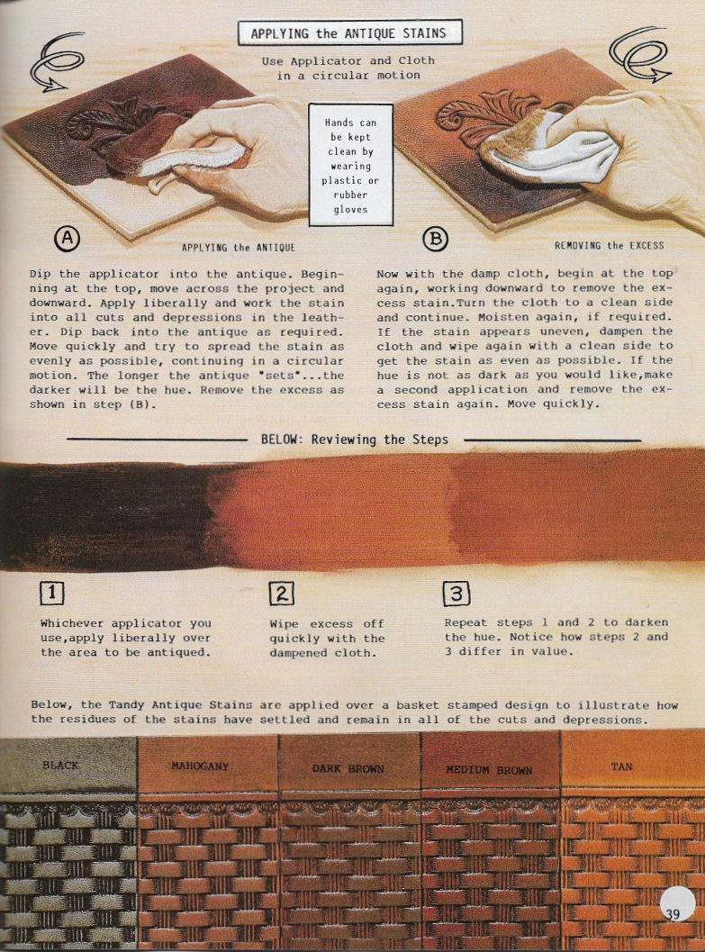 Leatherwork, Coloring Leather, Leather Tutorial, Learn Leather, Digital ...