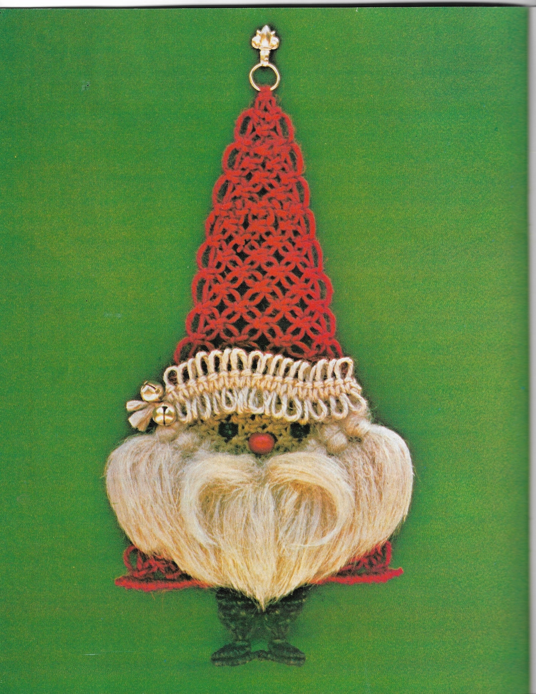 Vintage Macrame Santa Pattern, Macrame Book, Holiday Decor, Pdf ...
