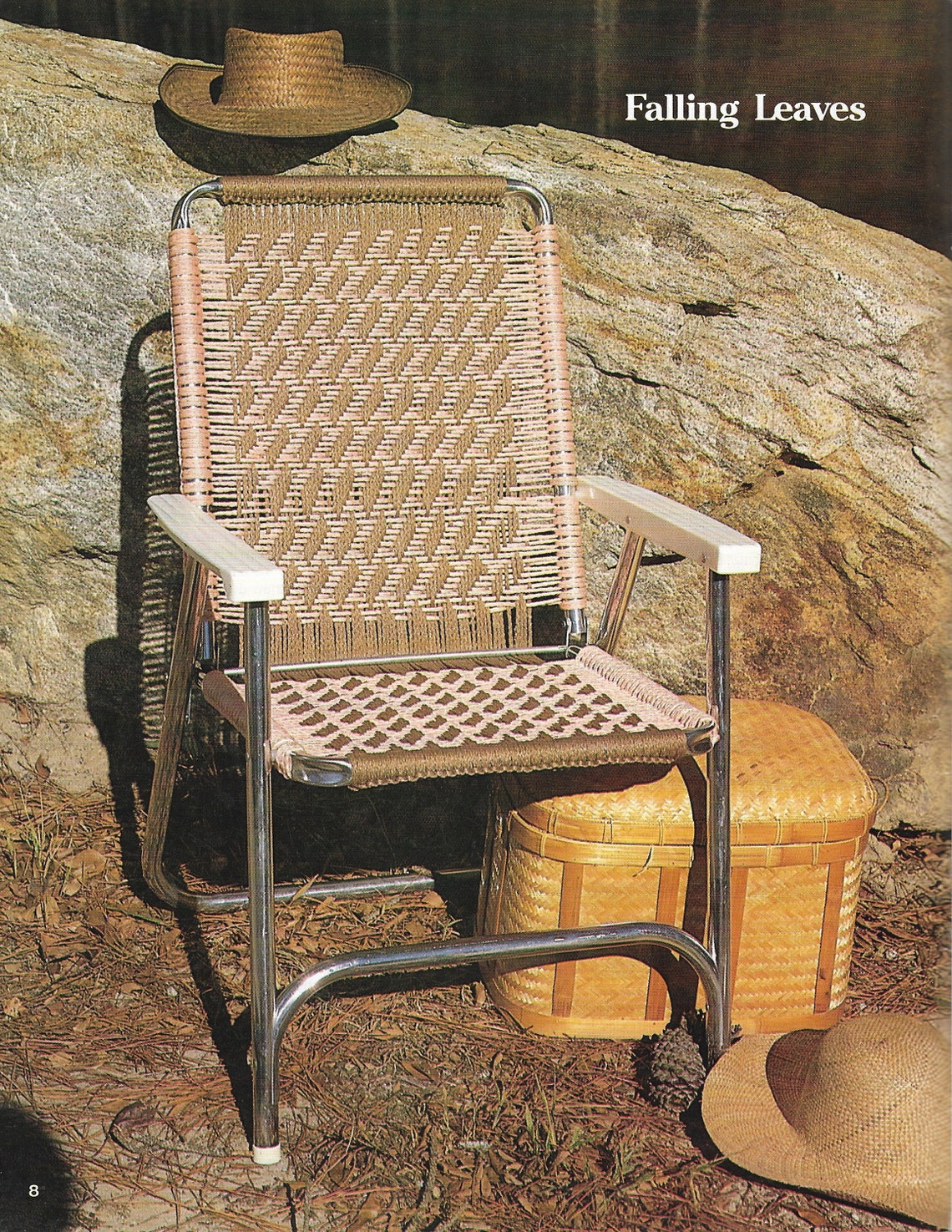 Macrame Chairs Pattern, PDF, Patio Lawn Chair Pattern, Vintage Macrame ...