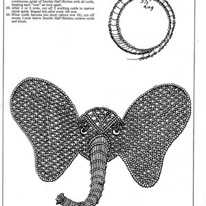 Macramé Elephant, Macramé Pattern, Macramé Knot Guide, Pdf, Instant ...
