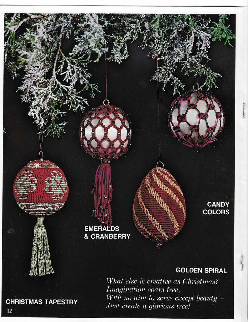 Macrame Christmas Pattern Macrame Christmas Ornament PDF - Etsy