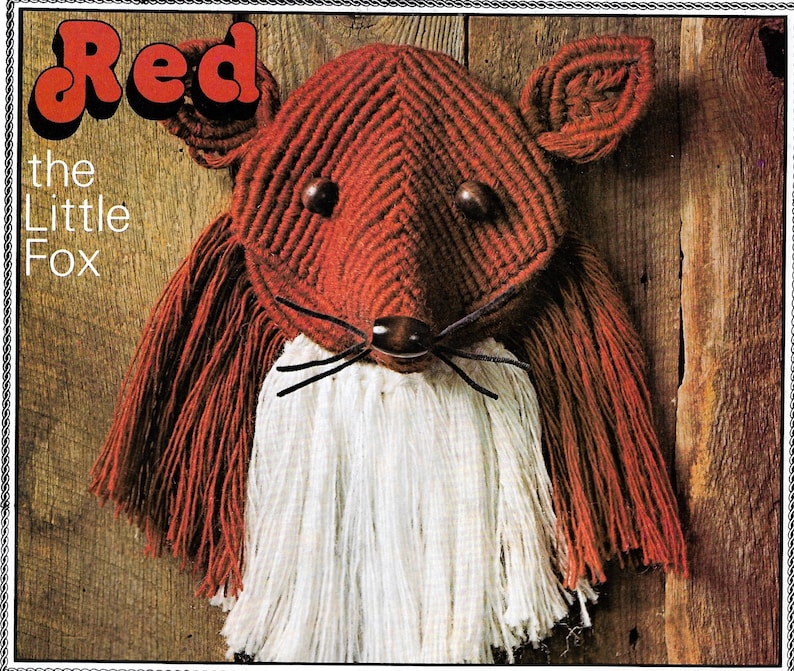 Macrame Animals, Macrame Patterns, Macrame Fox, Horse, Panda, Squirrel ...