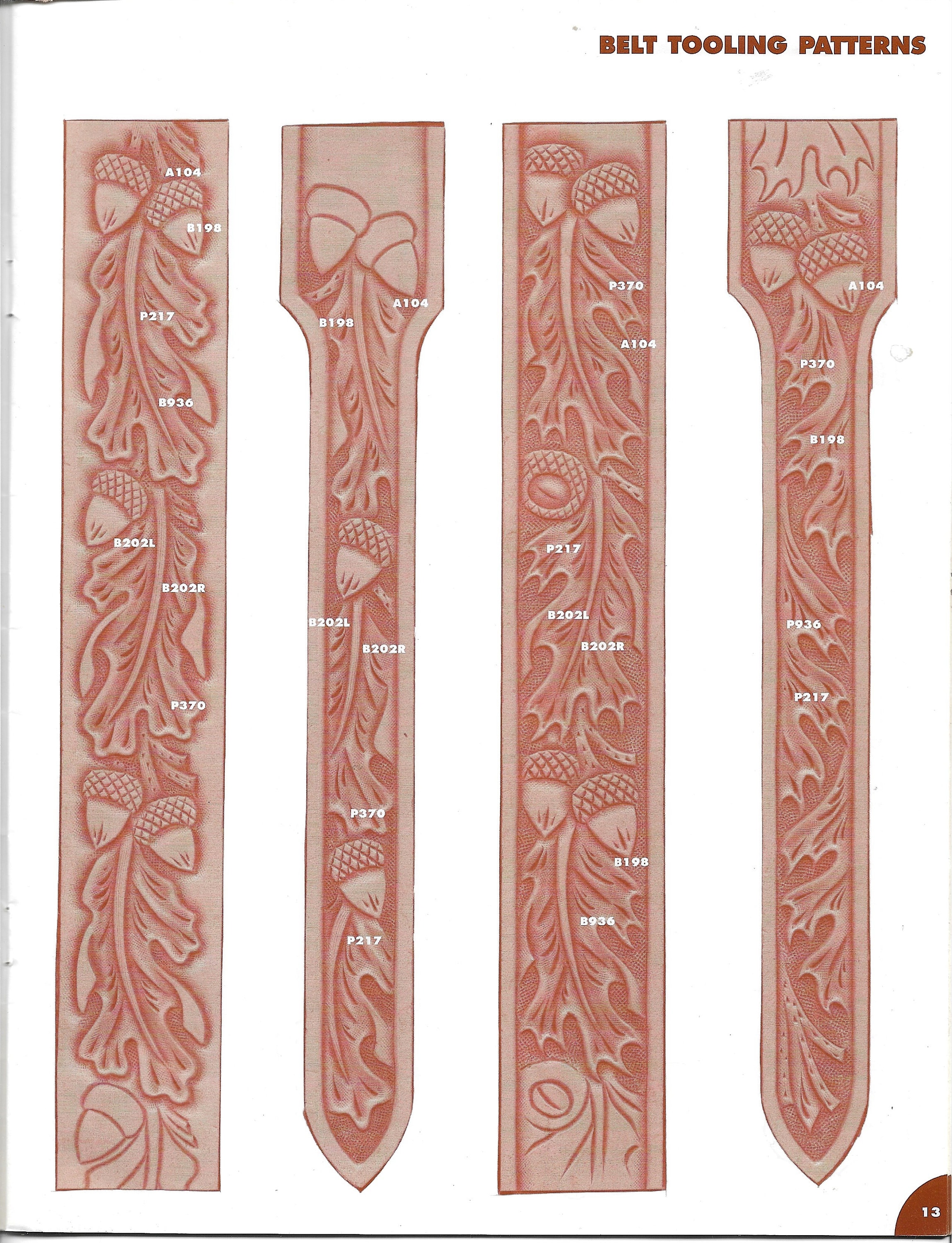 Leatherwork Patterns, Leather Belt, Leather Key Fob, Leather Coaster ...