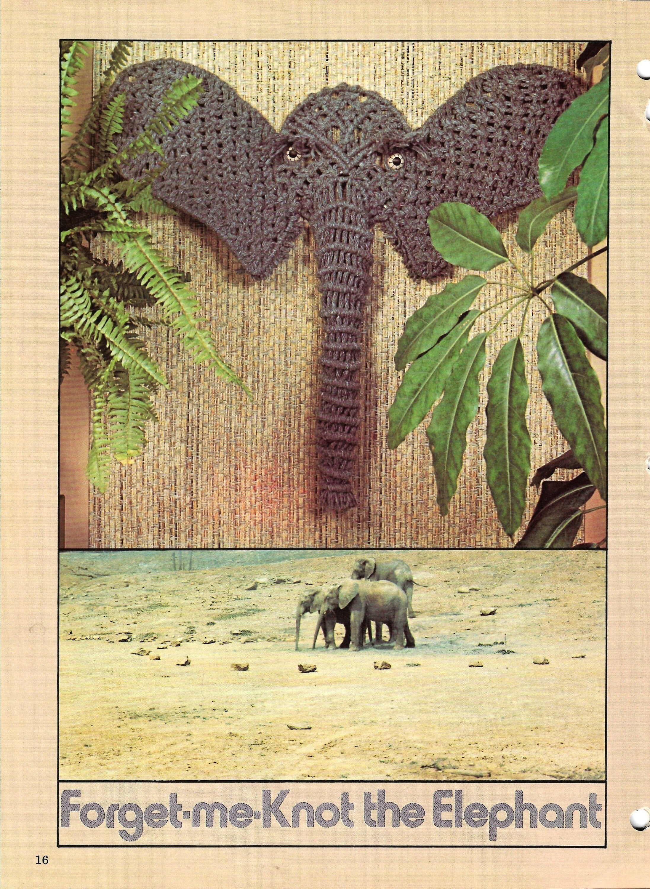 Macramé Elephant, Macramé Pattern, Macramé Knot Guide, Pdf, Instant ...