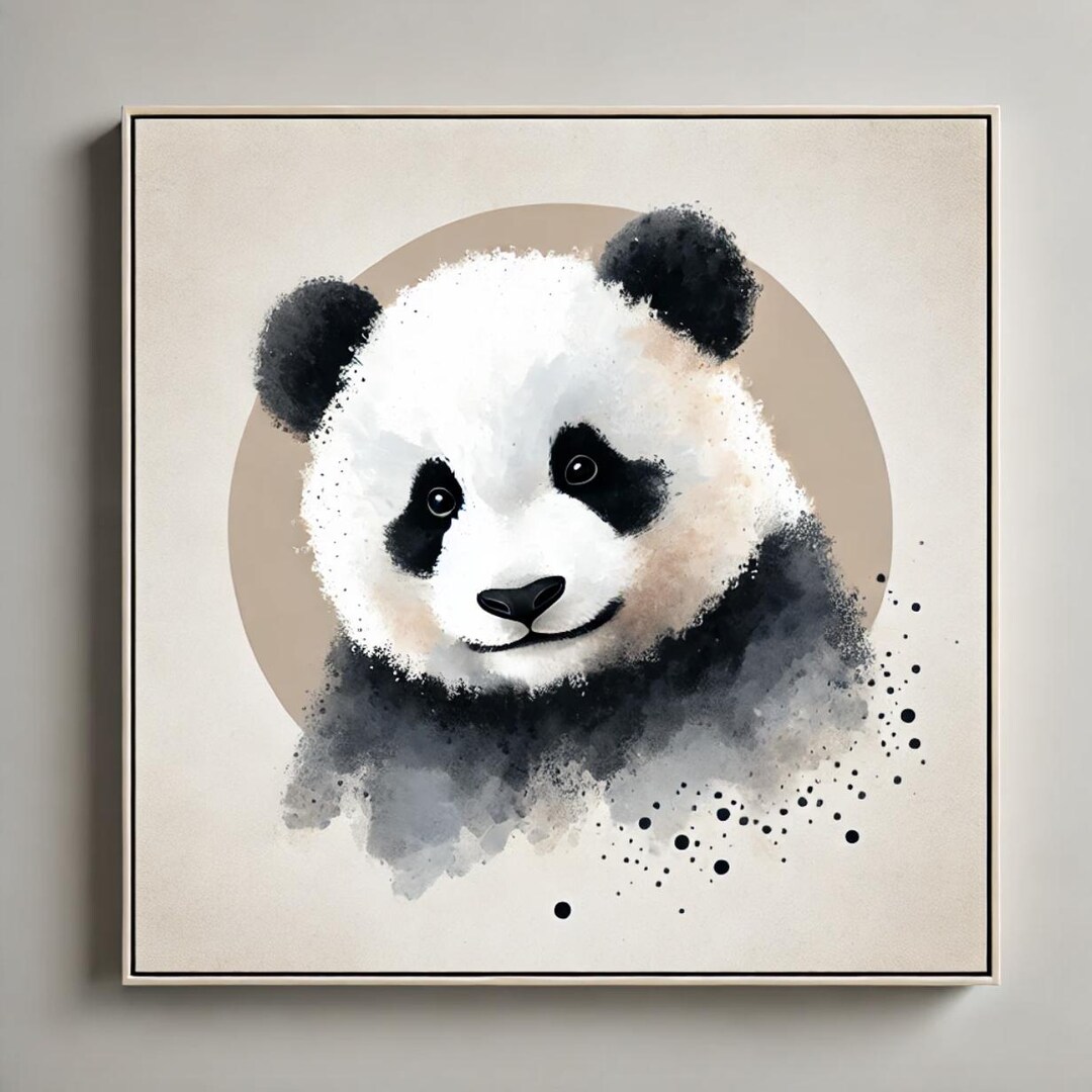 Baby Panda Nursery Print | Digital Download | Cute Panda Wall Art ...