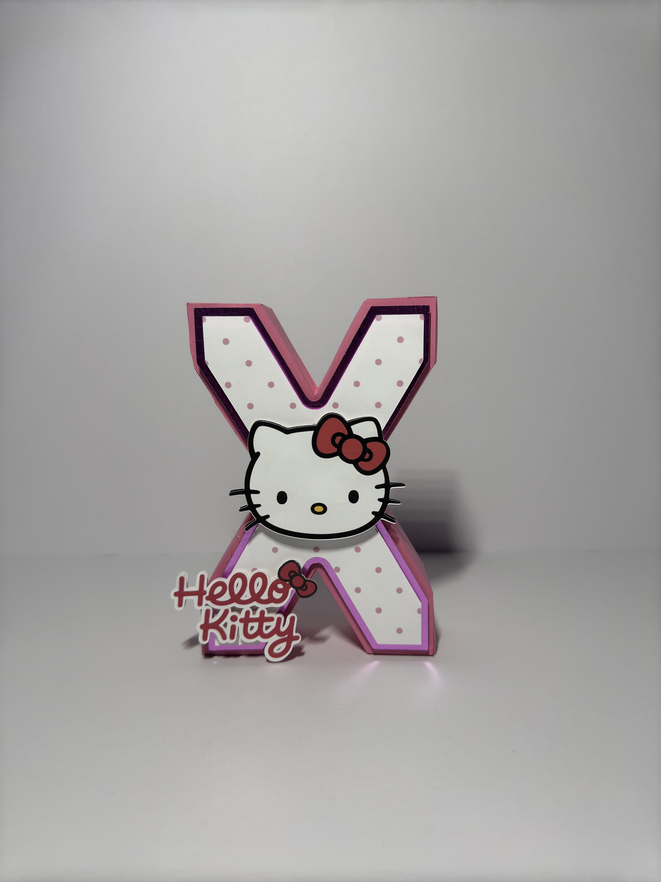 Hello Kitty Inspired 3D Block Letters - Etsy
