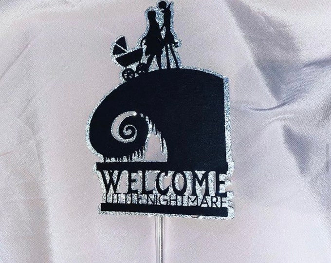 Welcome Little Nightmare Cake Topper - Etsy