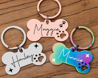 Dog Name Tags | Etsy