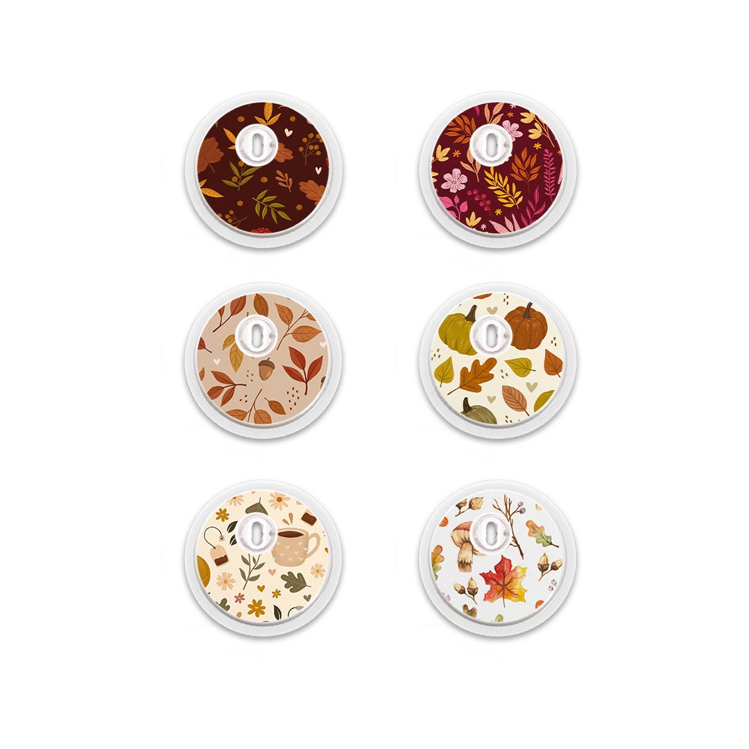 2x Freestyle Libre 3 Sensor Stickers Autumn Collection Decorate Your ...