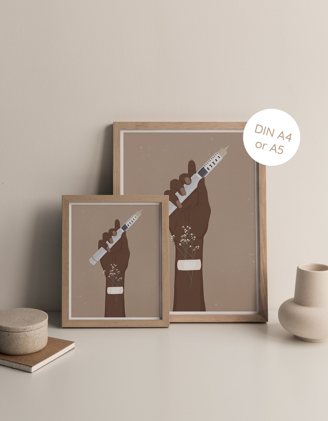 Art Print insulin4all No. 2 Diabetes Art Diabetes Illustration Type 1 ...