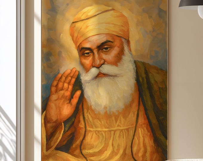 Guru Nanak Dev JI Maharaj, Sikh Wall Art, Punjabi, Udasis (tours), Guru’s Journeys and Travels ...