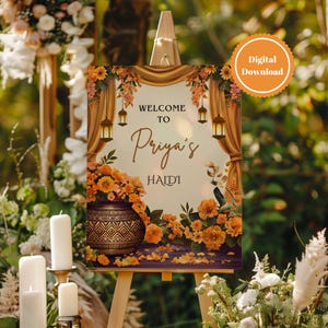 Indian Wedding Sign | Haldi Sign for Indian Wedding Ceremony ...