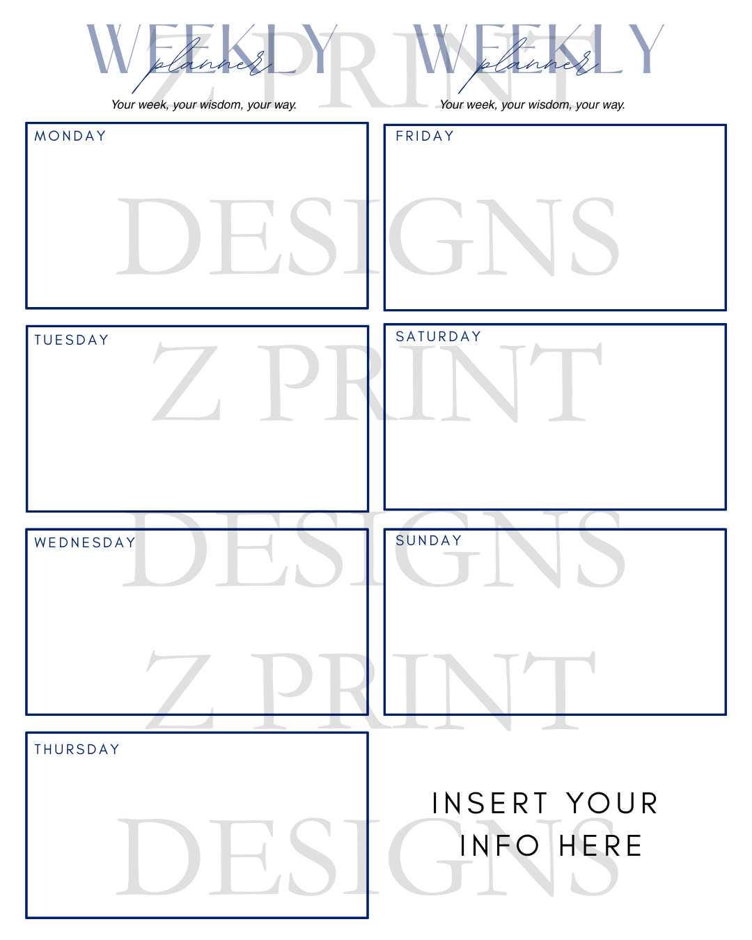 Printable Bookmark Planners - Etsy