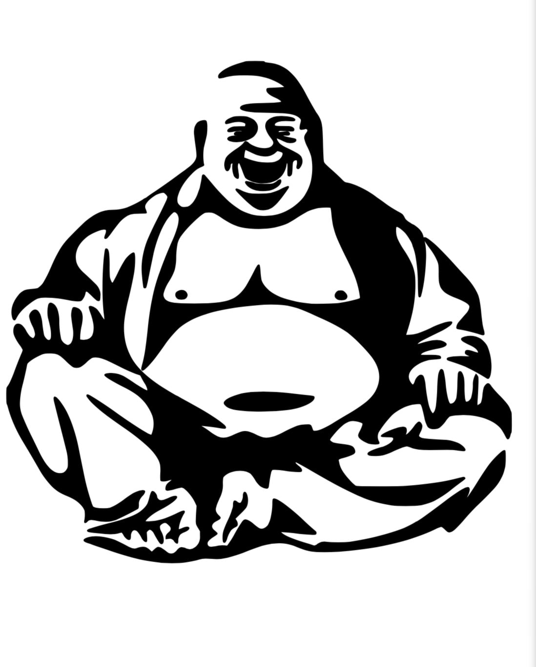 Laughing Buddha Vinyl Decal Car Decal Laptop - Etsy 日本
