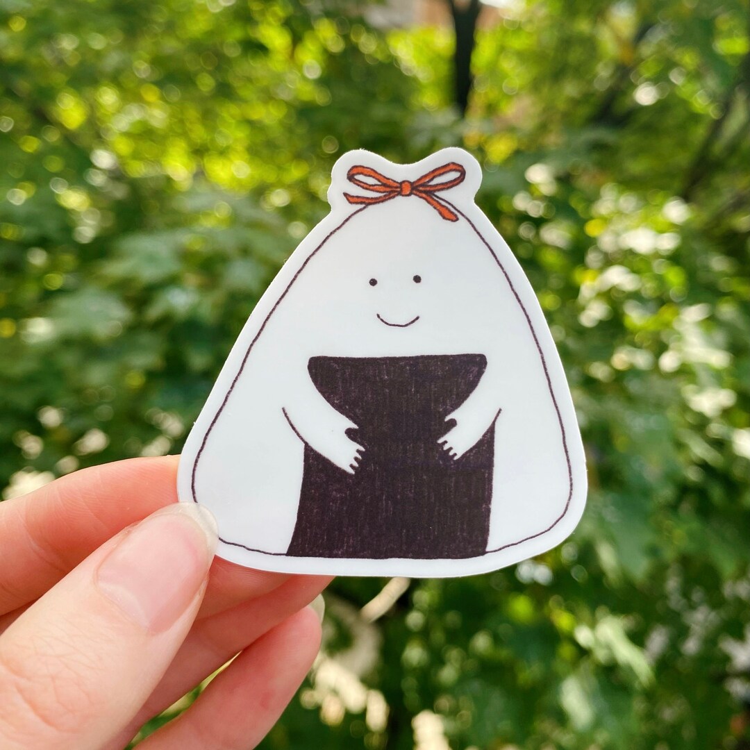 Cute Onigiri Sticker Waterproof Sticker for Onigiri Lover Cute Sticker ...