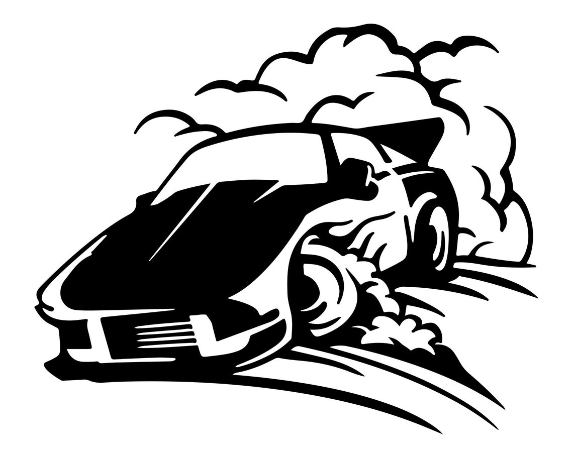 Drift Car svg Sport Car Drift Drifting ClipArt | Etsy