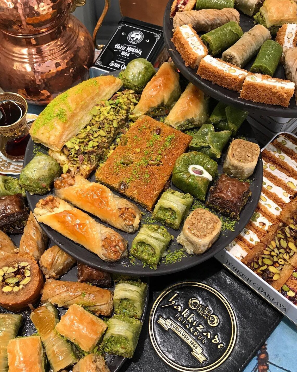 Baklava Premium Pistachio Baklava Assortment XL Metal tin | Etsy