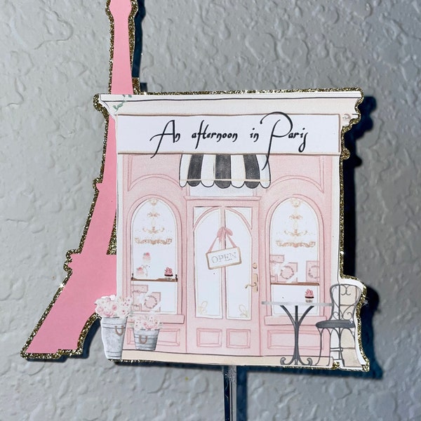 Paris Cake Topper - Etsy