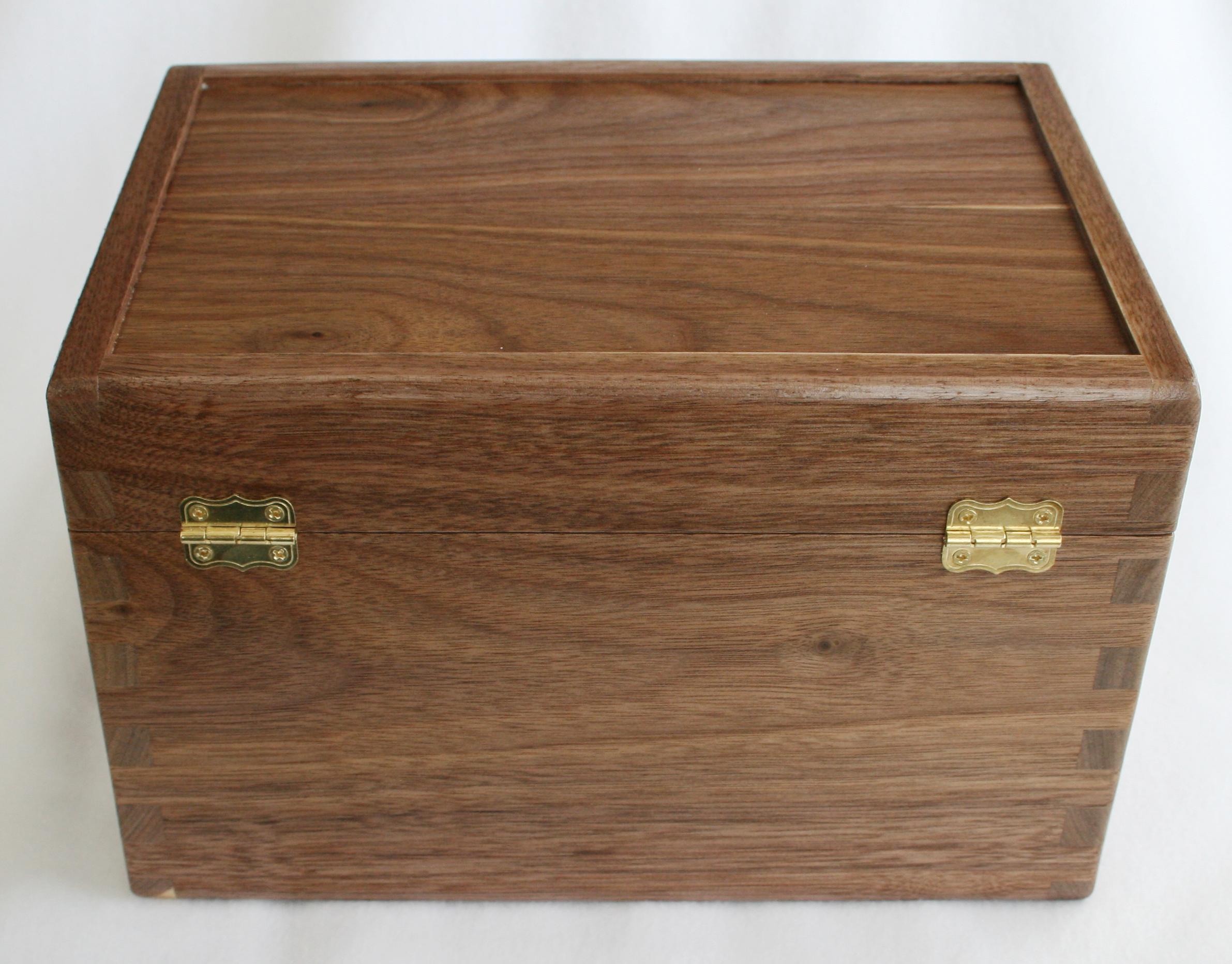 Cremation Urn for Human or Animal Ashes. Handmade Walnut Wooden Box ...