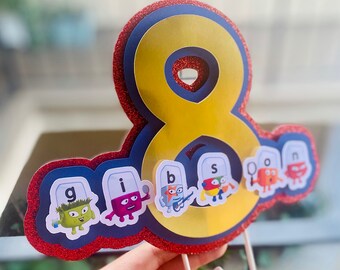 Alphablocks Cake Topper - Etsy UK