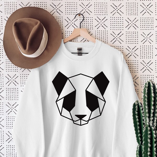 Geometric Panda - Etsy