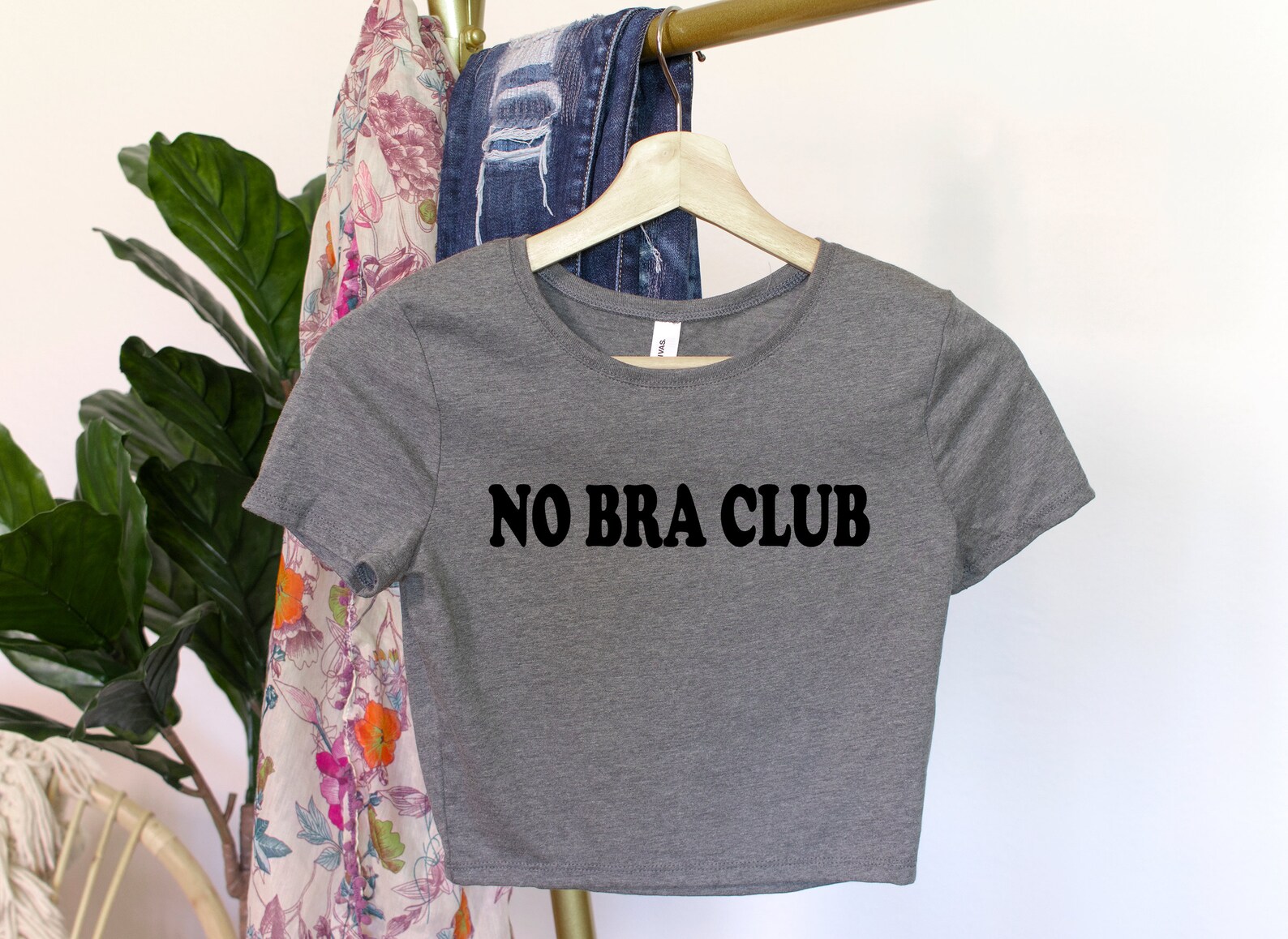 No Bra Club Crop Shirt Bachelorette Shirt Feminism Tank Top - Etsy ...