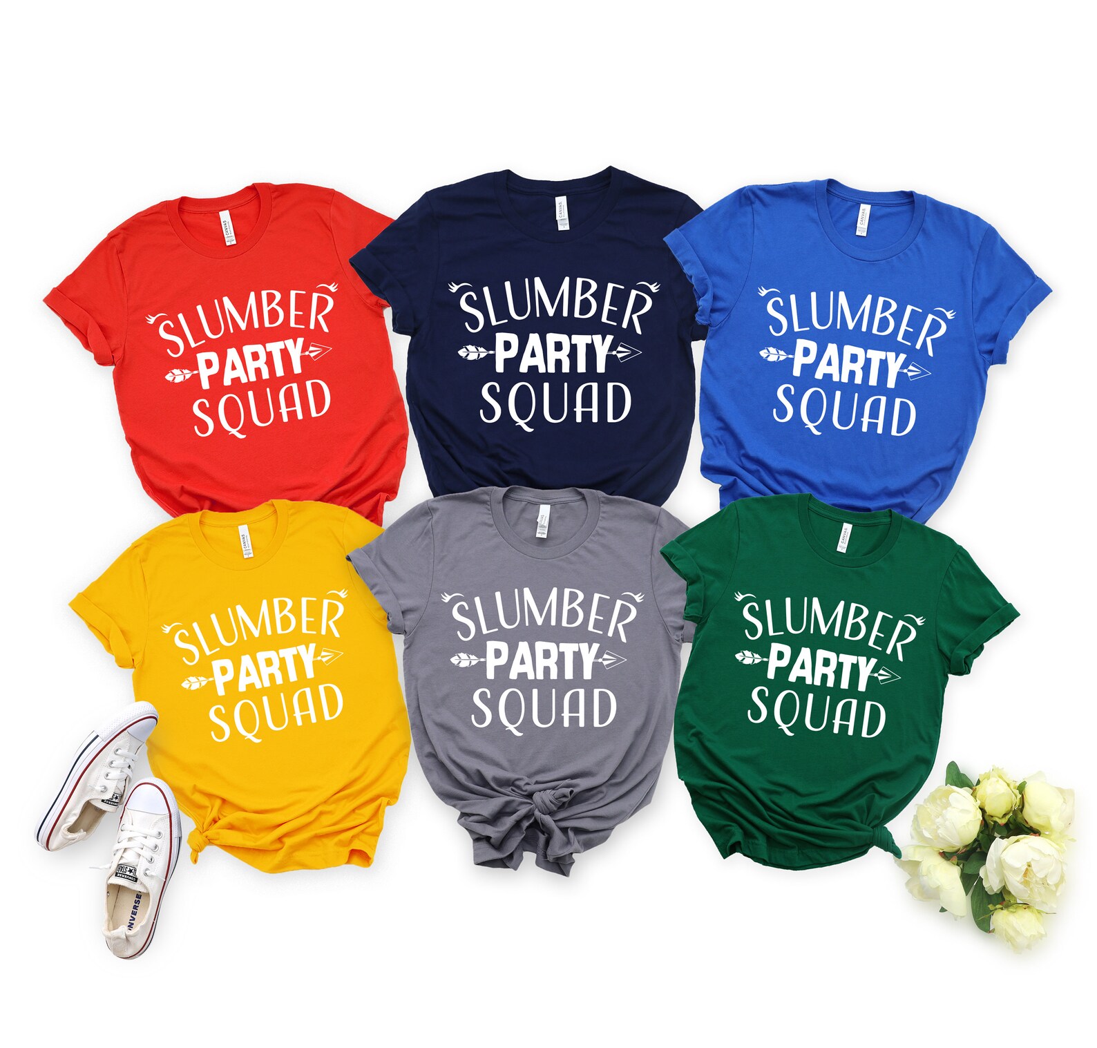 Slumber Party Shirts Sleepover Squad Shirts Girls Night Tee - Etsy
