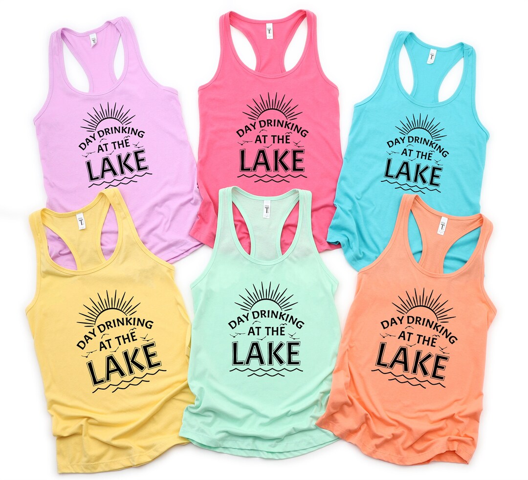 Day Drinking at the Lake Tank Top, Girls Trip 2023 Tank, Girls Vacation ...