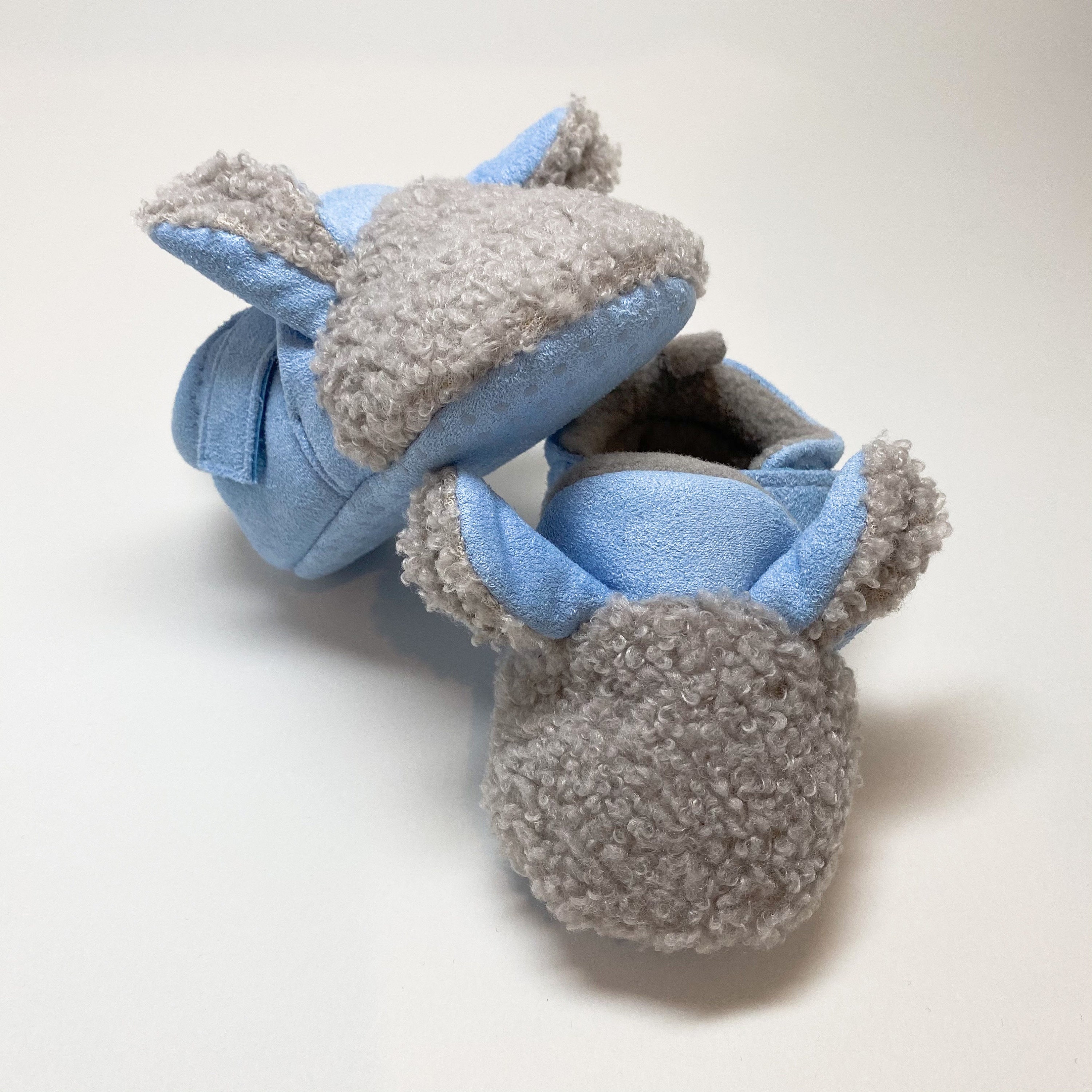 Bear Borg Fleece Blue Baby bootie Zapato Niño Calzado Velcro - Etsy España