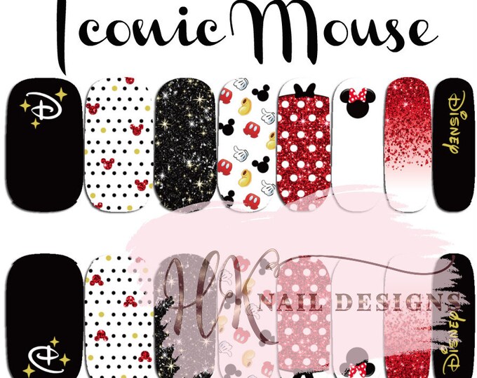 Iconic Mouse Nail Wraps - Etsy