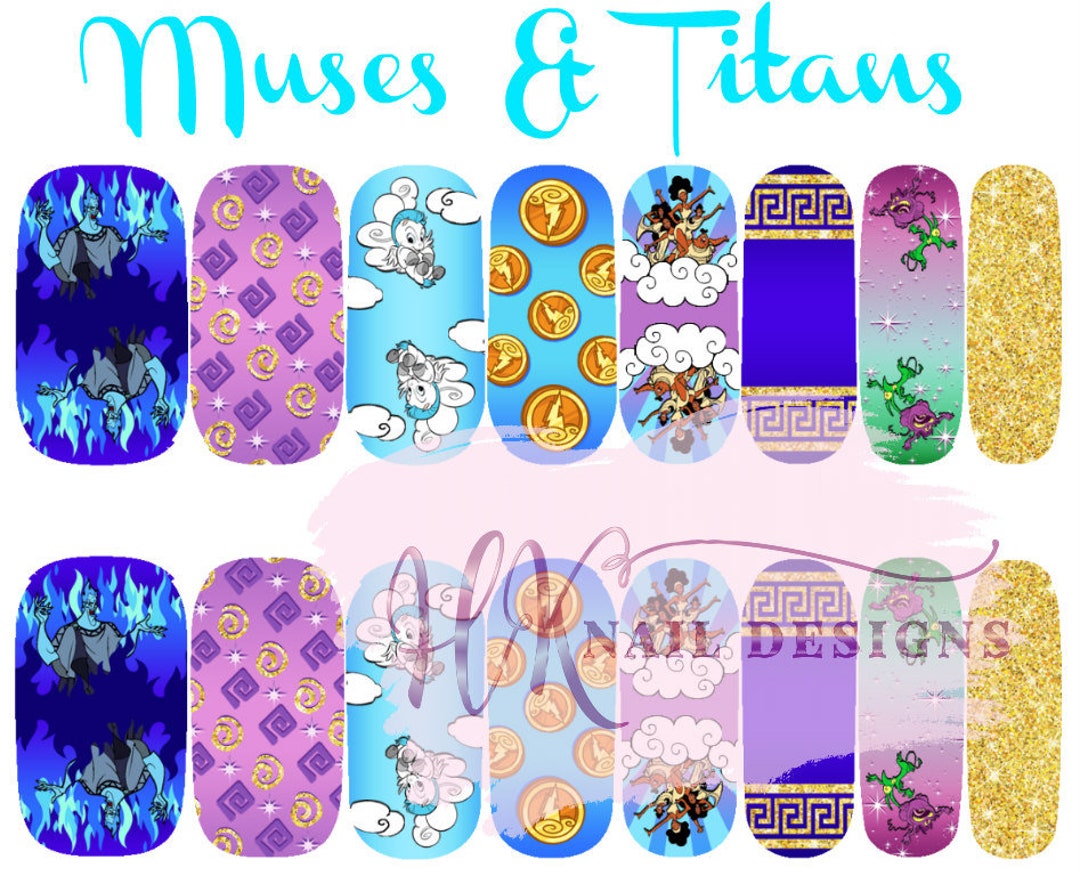 Muses & Titans Nail Polish Wraps - Etsy