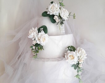 White Cake Topper | Etsy