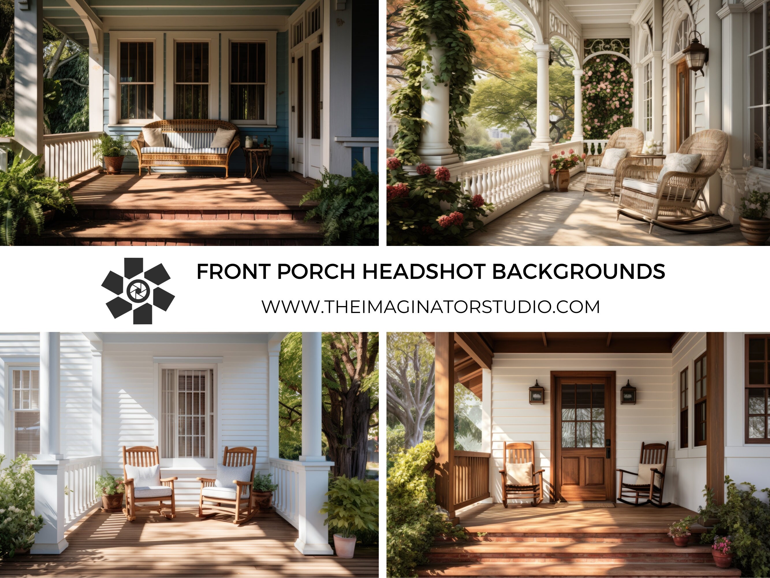 Front Porch Background | Cinematic Headshot Background | Digital ...