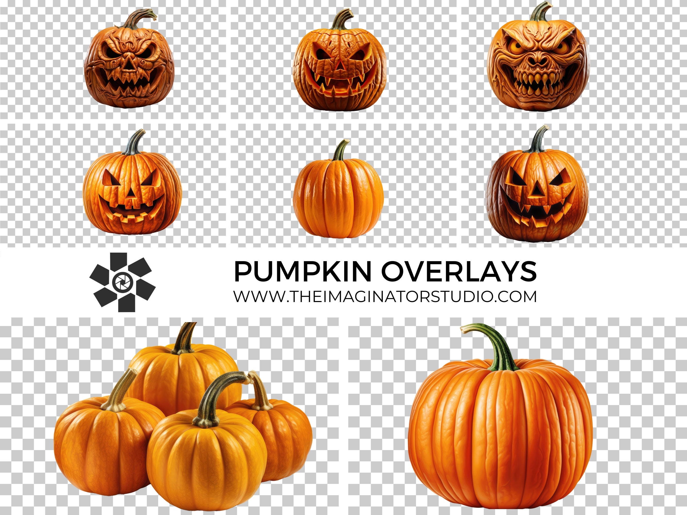Pumpkin Overlay | Halloween | PNG | Overlay | Photoshop | Photography ...