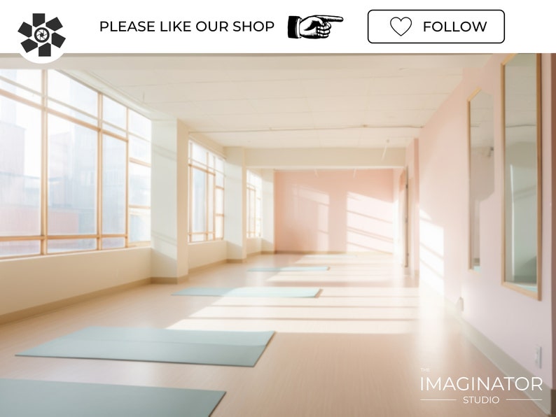 Yoga Studio Background | Yoga Background | Digital Background ...