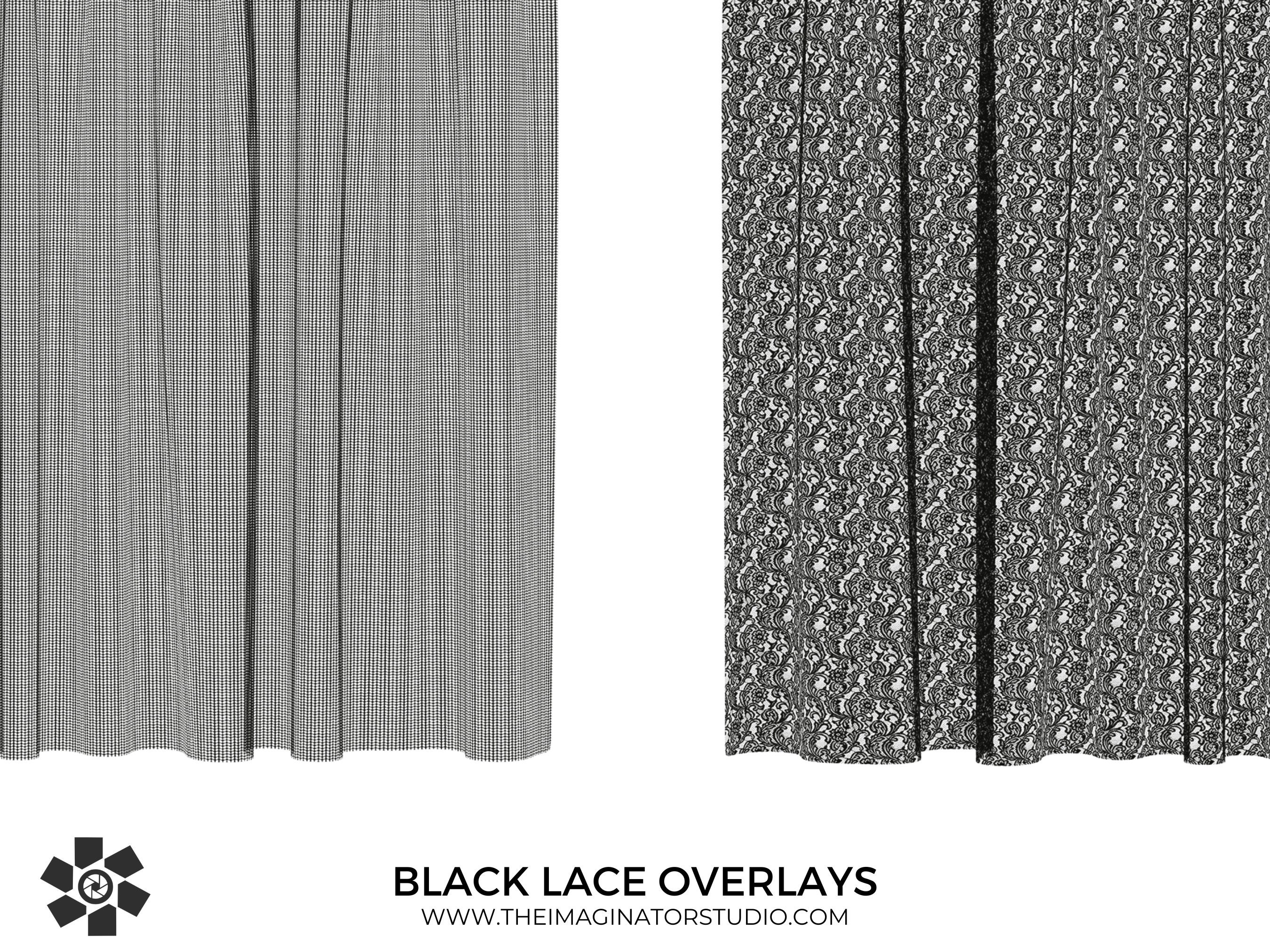 Black Lace Overlays | Photoshop Overlay | Photography | Overlay | Peak ...