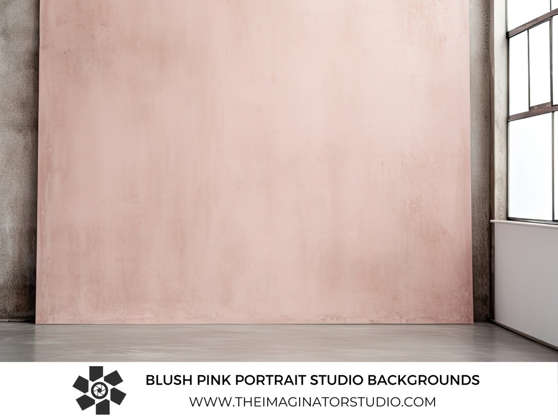 Blush Pink Portrait Studio Backgrounds | Digital Background | Digital ...
