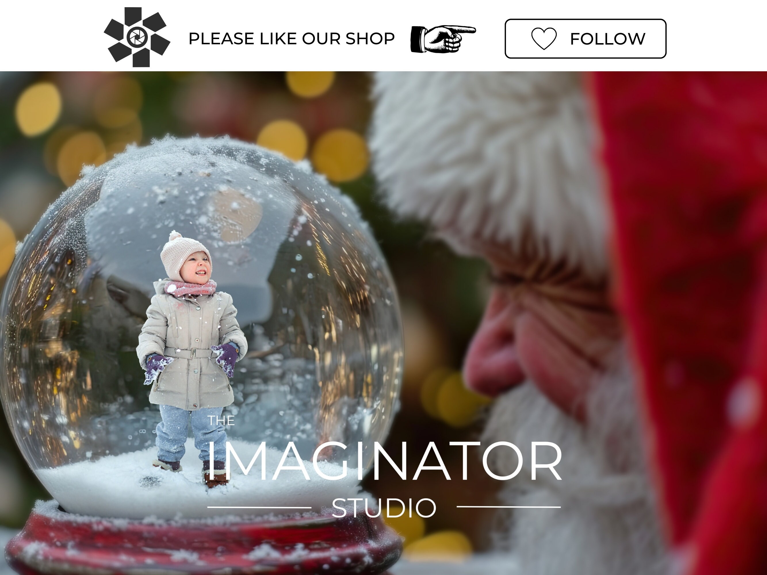 Christmas Snow Globe Backgrounds Photoshop Digital Backgrounds ...