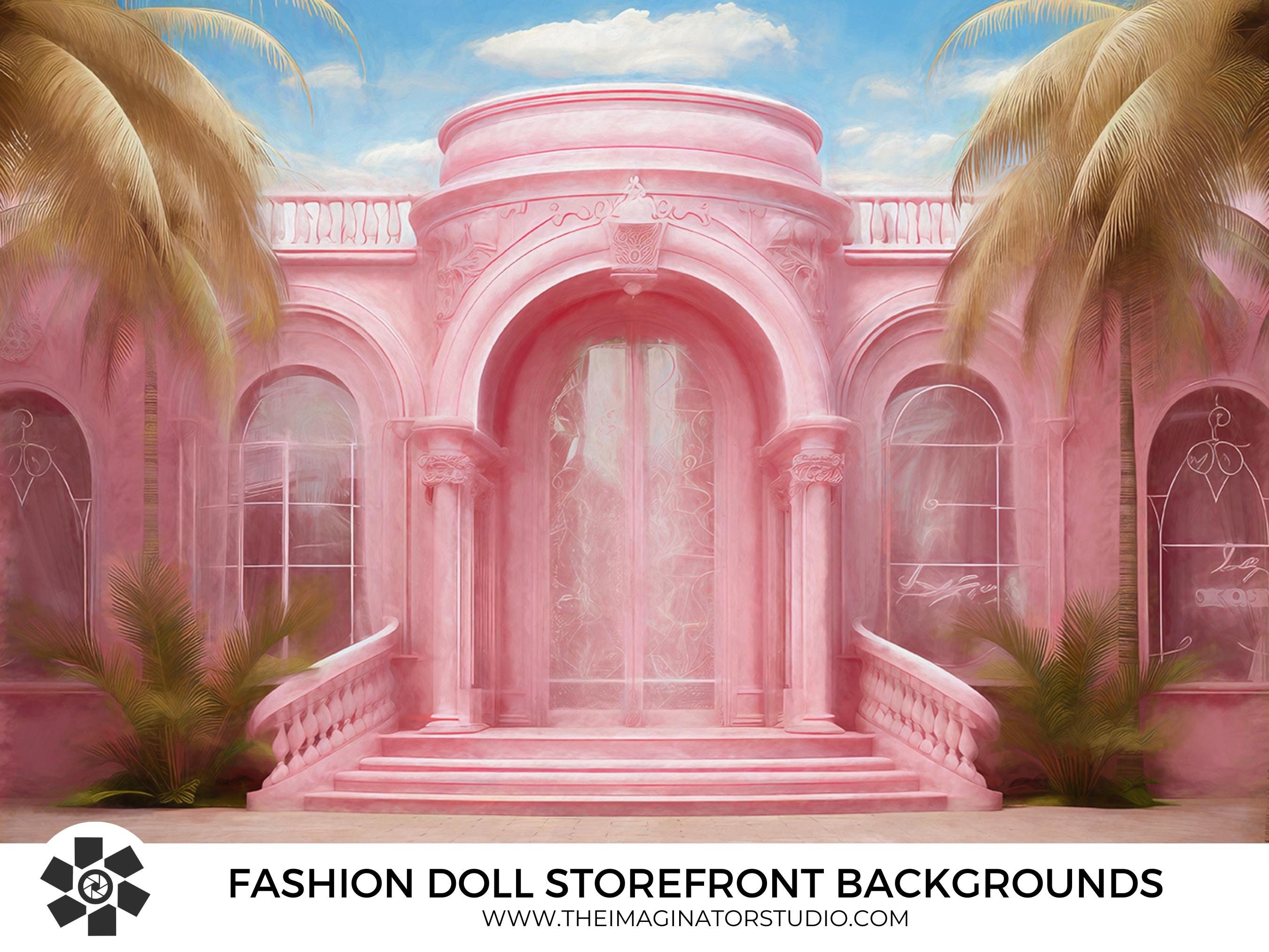 Fashion Doll Storefront Backgrounds | Doll Backdrop| Digital Background ...