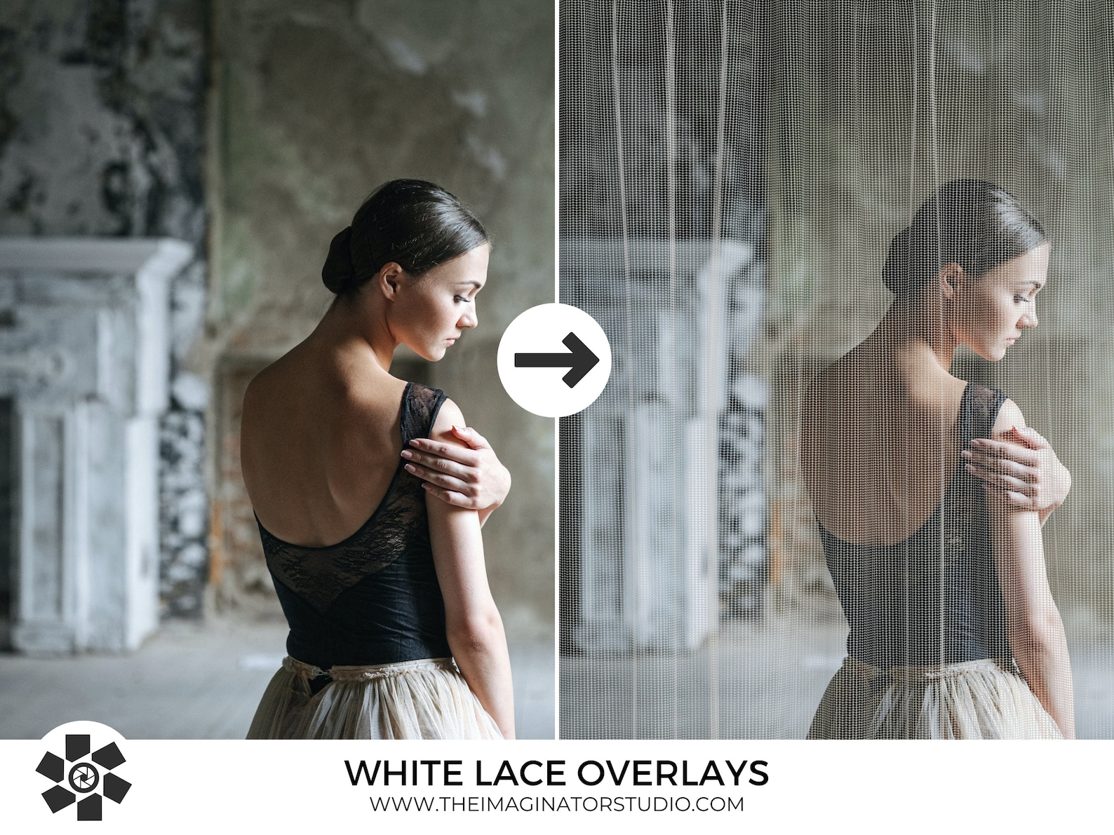 White Lace Overlays Photoshop Overlays Photography Overlays Peak ...